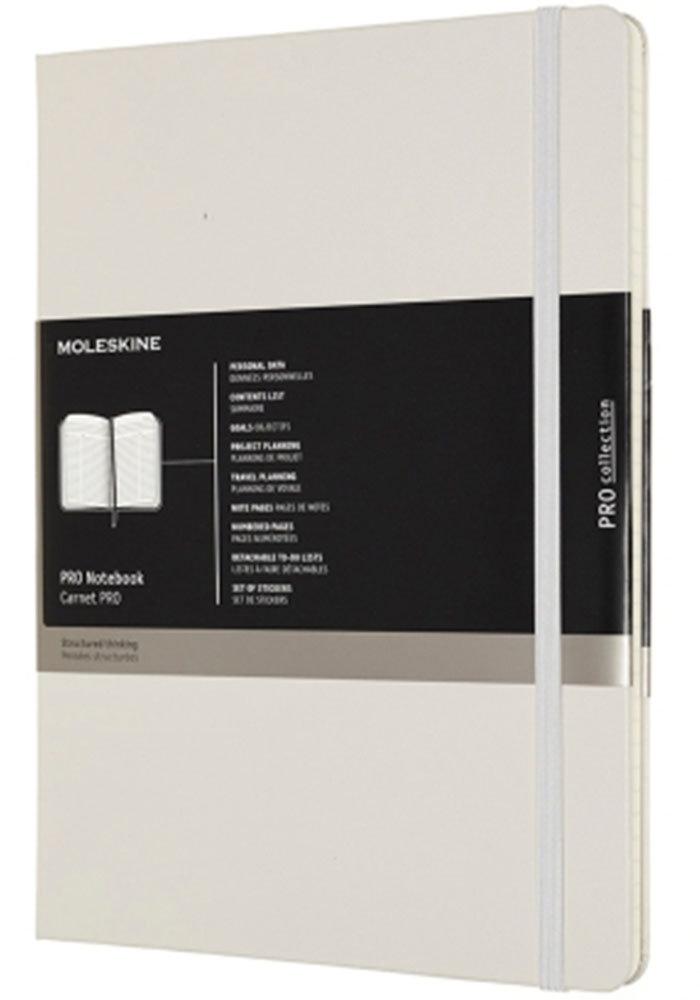 Notatnik Profesjonalny Moleskine PRO XL extra duży (19x25 cm) Szary ...