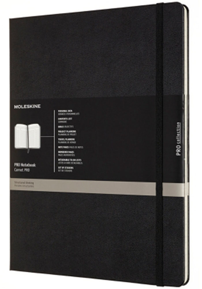 Notatnik Profesjonalny Moleskine PRO XXL (21.6x27.9 cm) Czarny Twarda ...