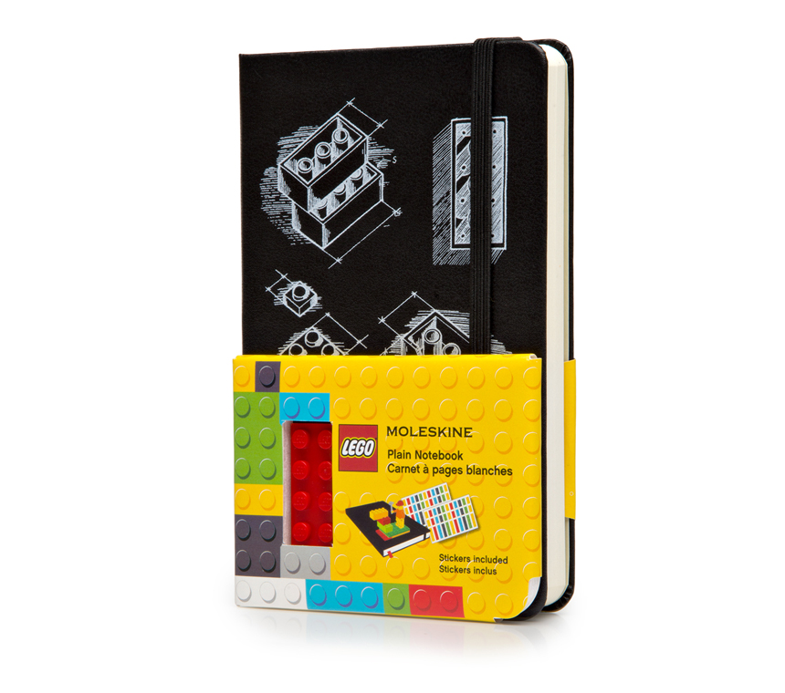 Notes kieszonkowy Moleskine LEGO (9x14cm) czysty, oprawa czarna twarda ...